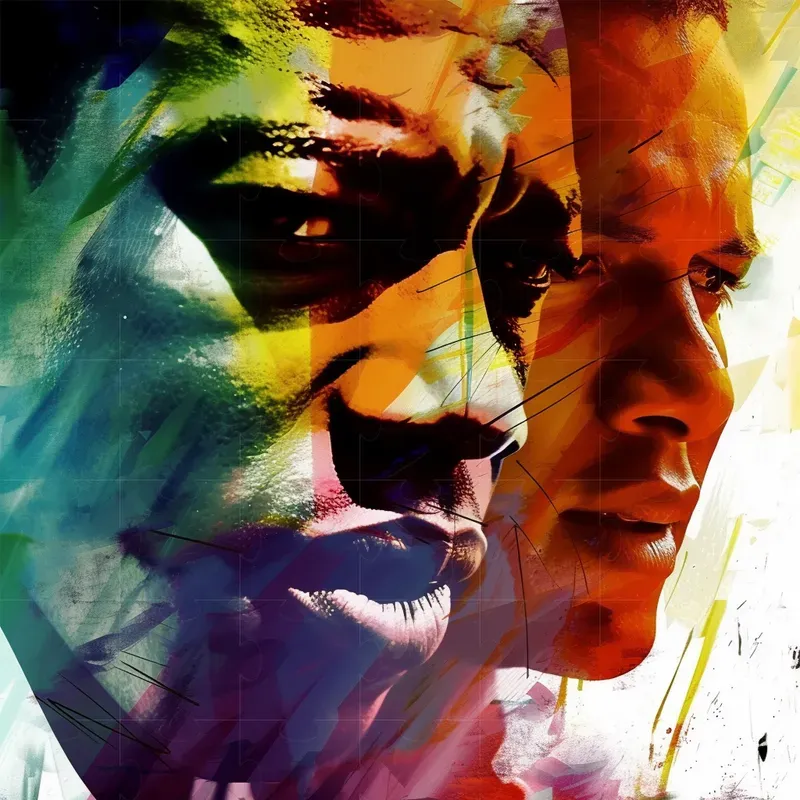 Movie Posters In Colorful Layers Midjourney Prompt | PromptBase