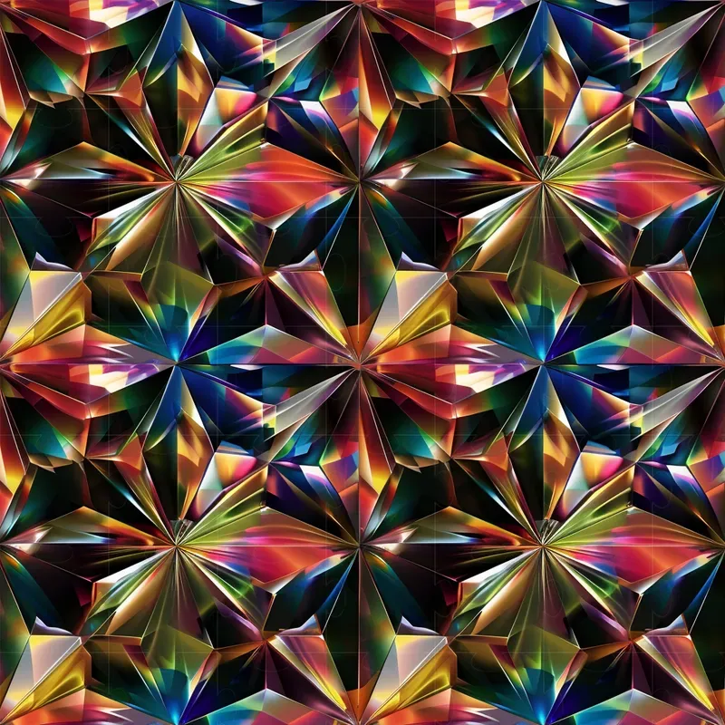 Seamless Refracted Prisms Patterns Midjourney Prompt | PromptBase