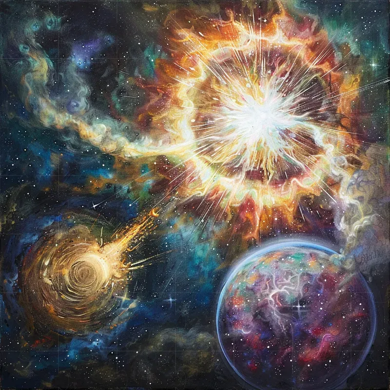 Realistic Cosmic Paintings Midjourney Prompt | PromptBase