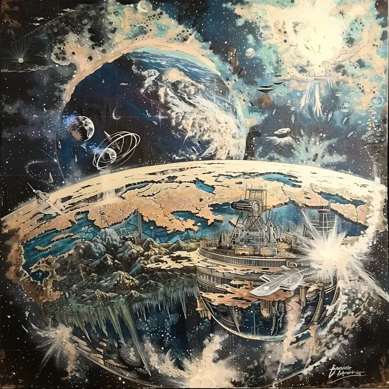 Realistic Cosmic Paintings Midjourney Prompt | PromptBase