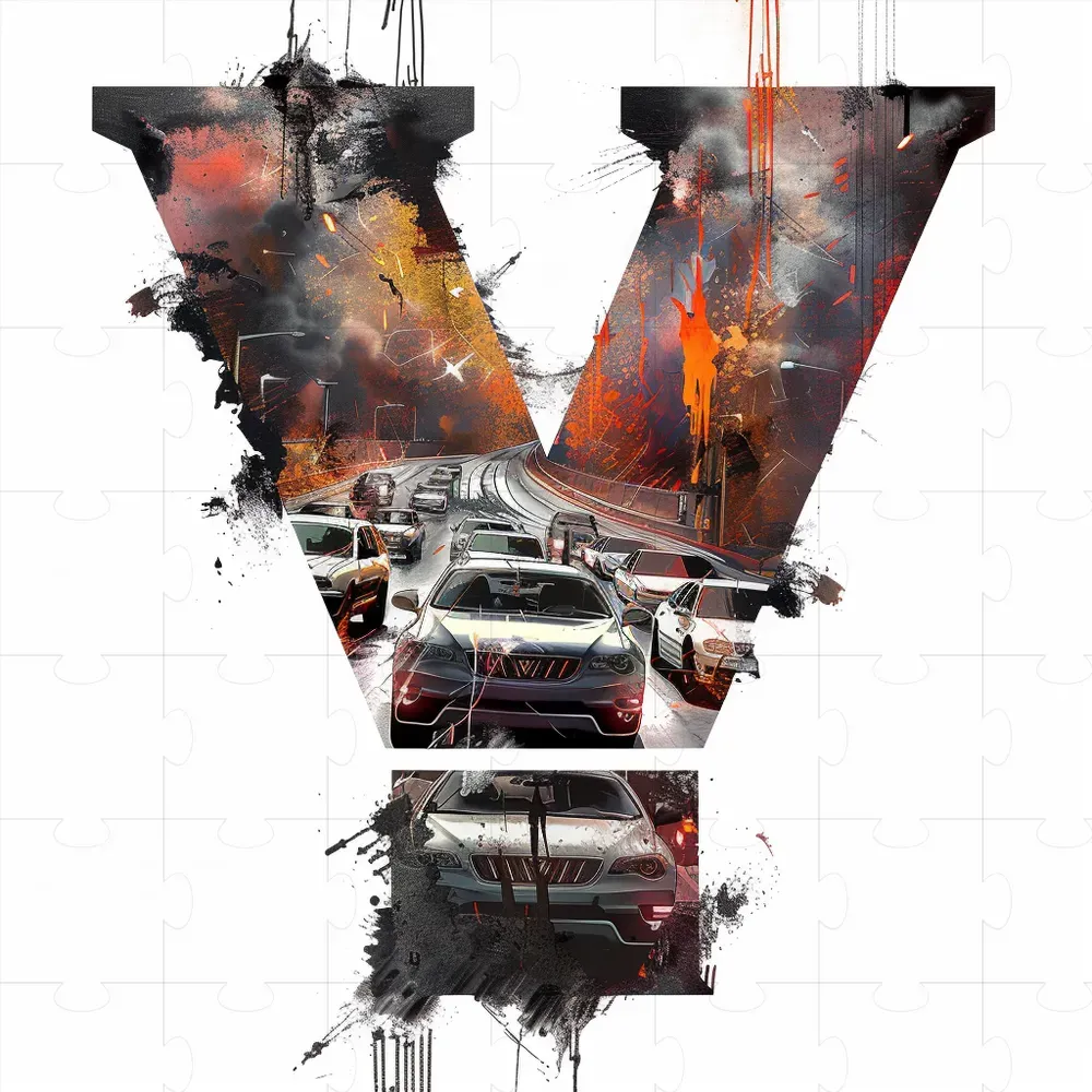 Double Exposure Text Letters Numbers Midjourney Prompt | PromptBase