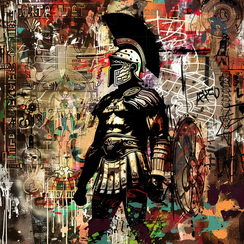 Grunge Glyphs The Ancient Imprints Midjourney Prompt | PromptBase