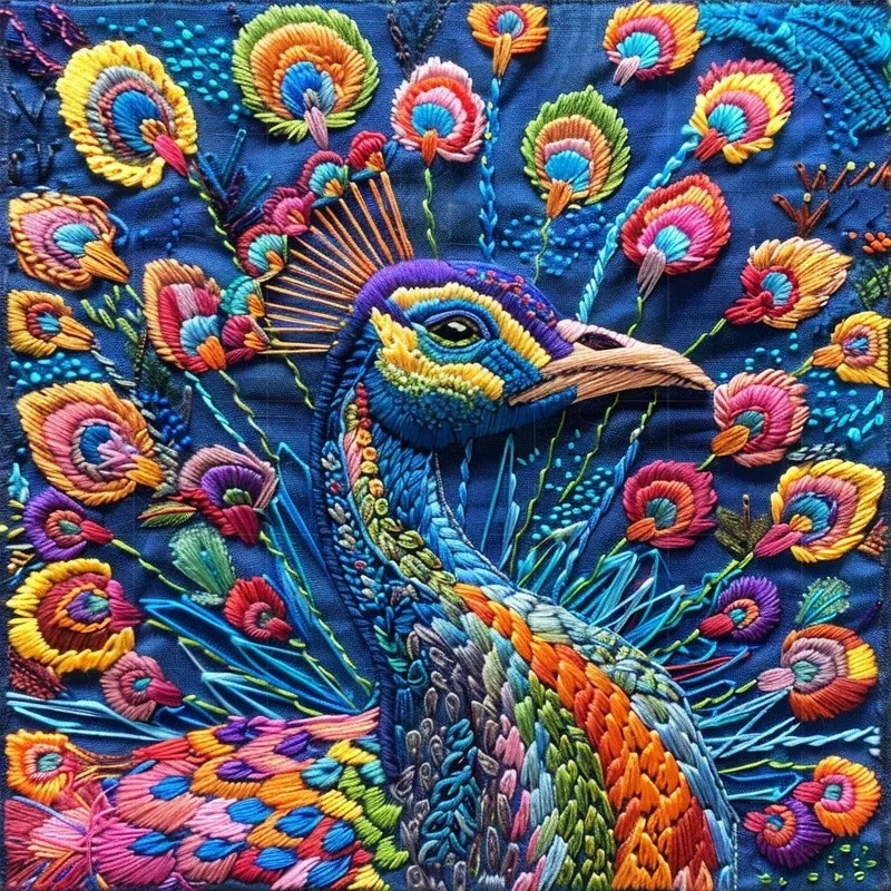 Realistic Embroidery Designs Of Everything Midjourney Prompt | PromptBase