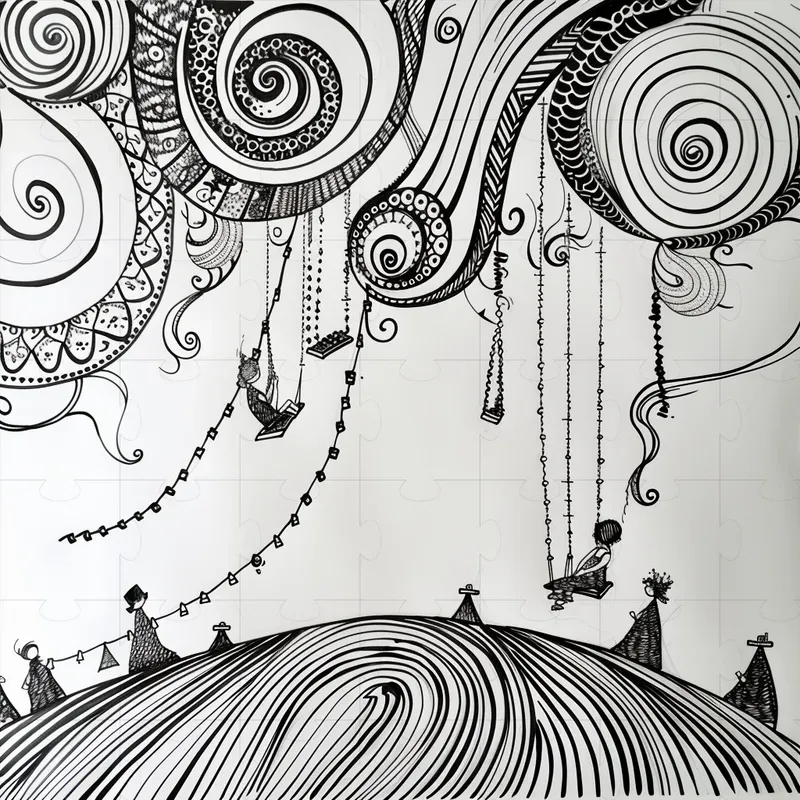 Whimsical Doodle Art Midjourney Prompt | PromptBase