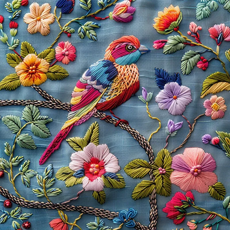 Realistic Embroidery Designs Midjourney Prompt | PromptBase