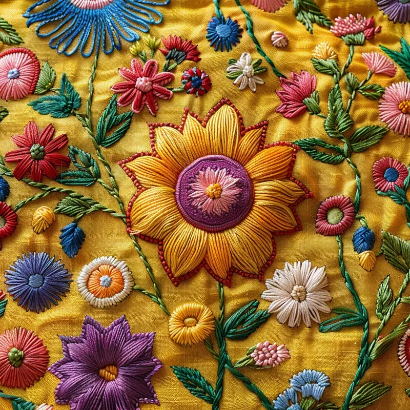 Realistic Embroidery Designs Midjourney Prompt | PromptBase