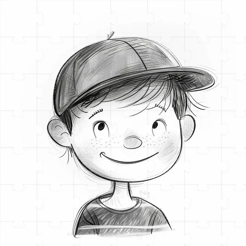 Expressive Cartoon Sketches For Kids Books Midjourney Prompt | PromptBase