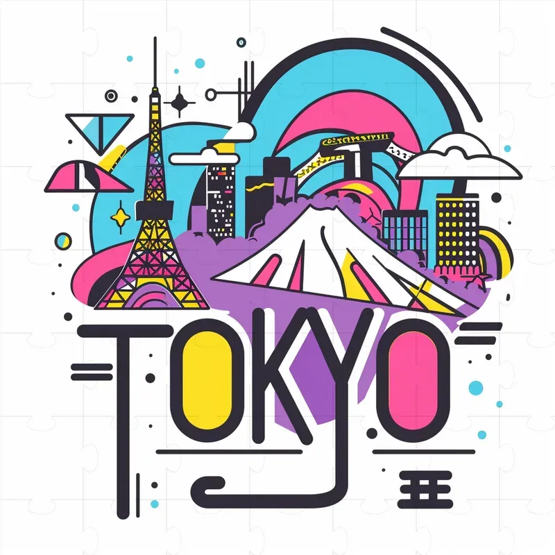 Colorful Pop Art Travel Posters Midjourney Prompt | PromptBase