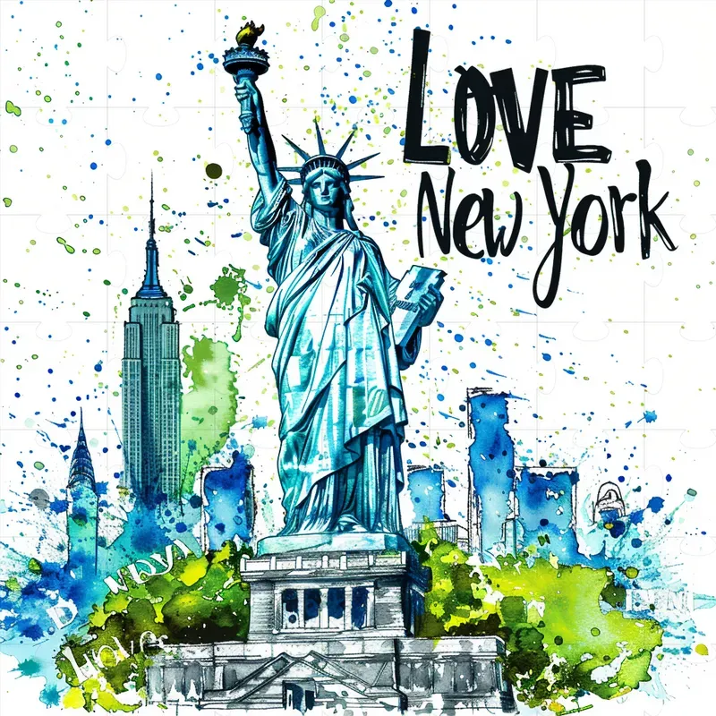 Love Famous Landmarks Posters Midjourney Prompt | PromptBase