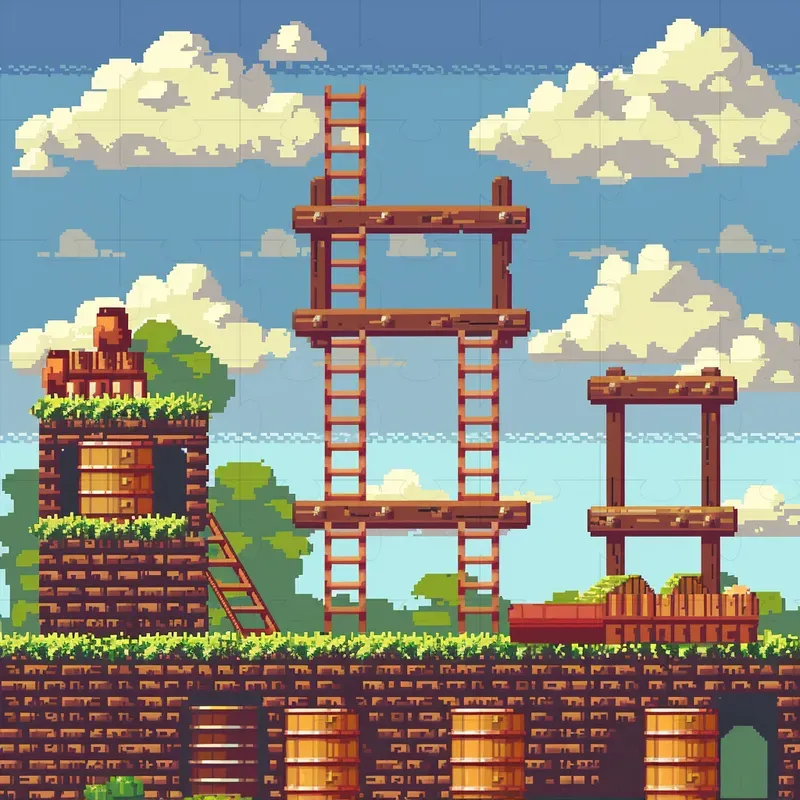 2D Pixel Game Backgrounds Midjourney Prompt | PromptBase