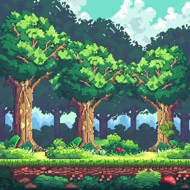 2D Pixel Game Backgrounds Midjourney Prompt | PromptBase