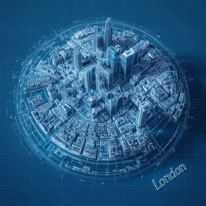 3D Blueprint Maps Of Cities Midjourney Prompt | PromptBase