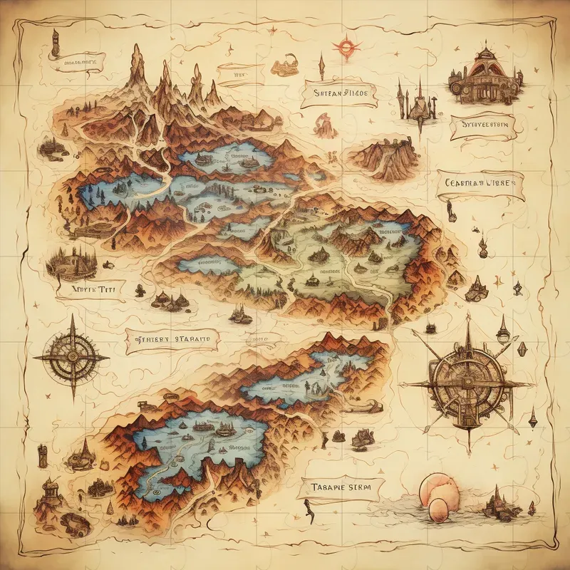 Isometric Maps Midjourney Prompt | PromptBase