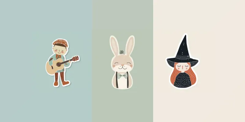 Cute Hand Drawn Style Stickers Midjourney Prompt | PromptBase