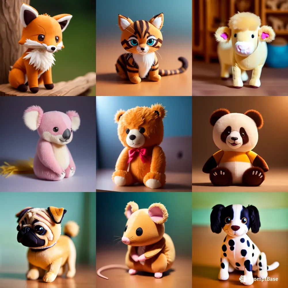 Realistic Plush Toys Stable Diffusion Prompt | PromptBase
