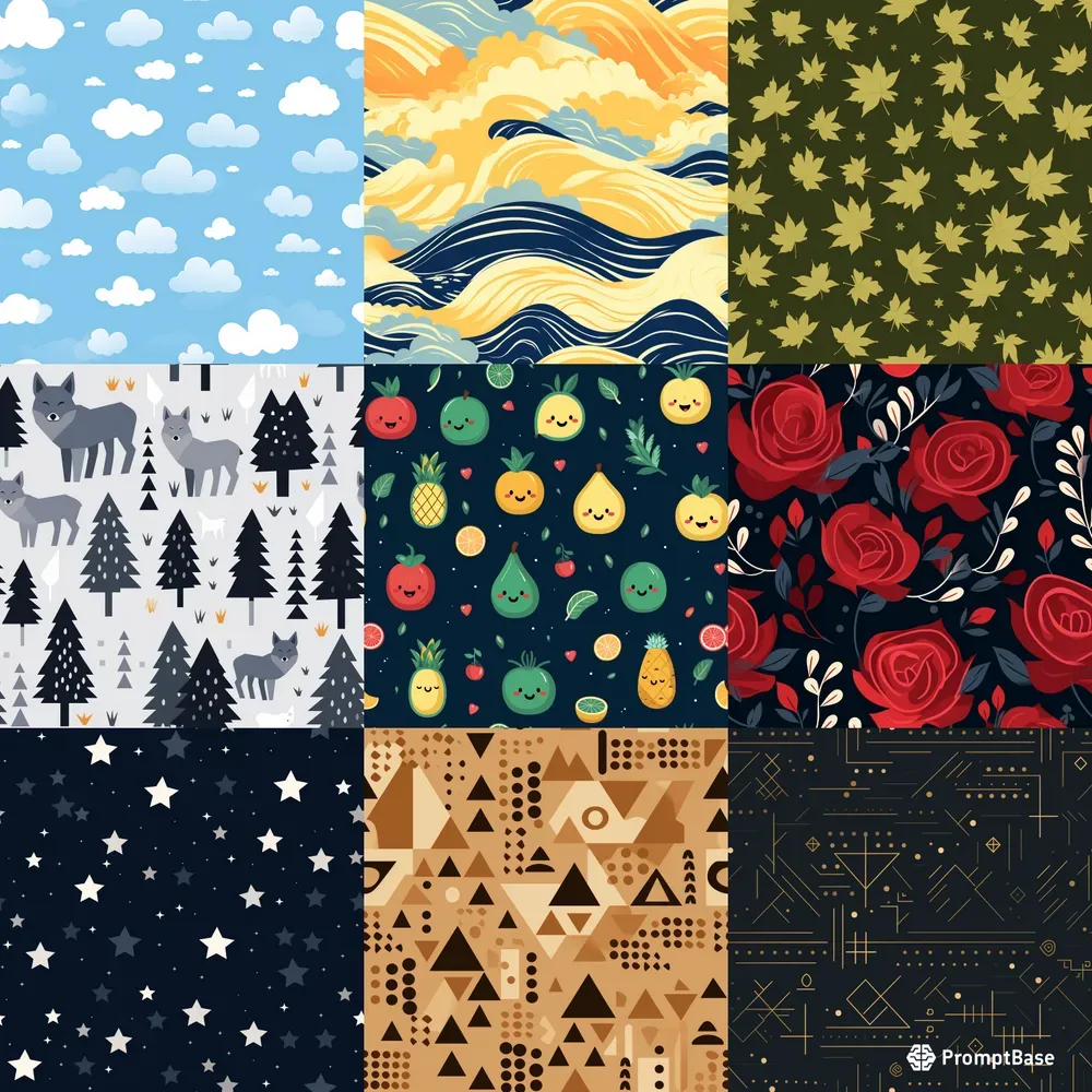 Simple Minimalist Shirt Patterns Midjourney Prompt | PromptBase