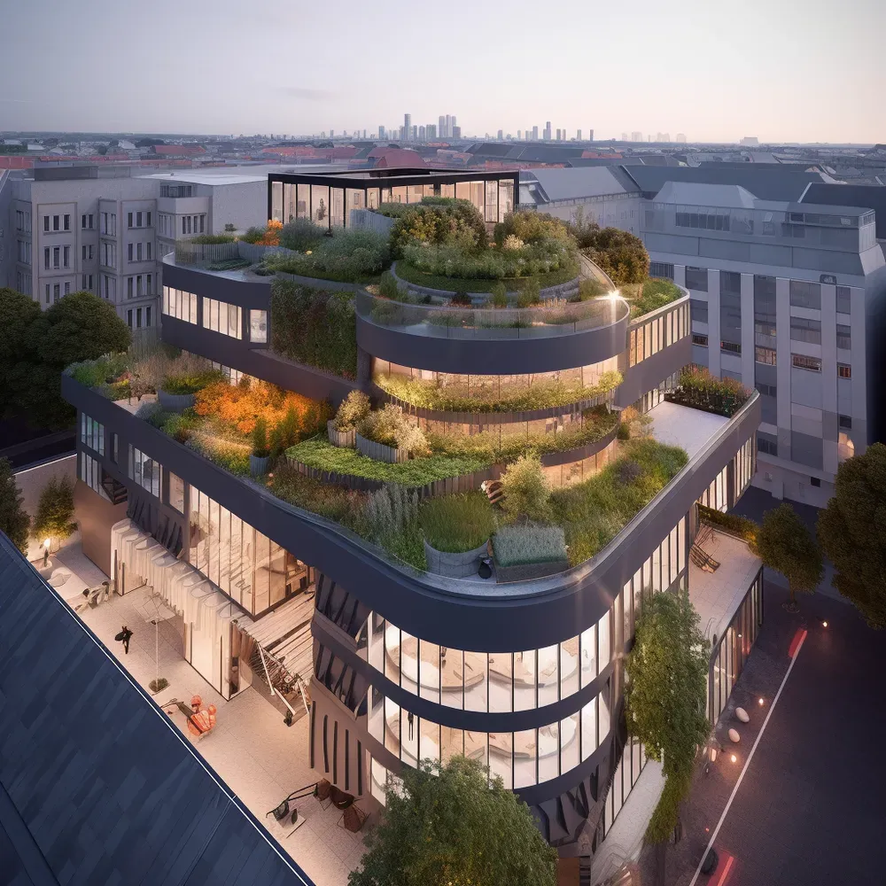 Green Ecological Architecture Designs Midjourney Prompt | PromptBase