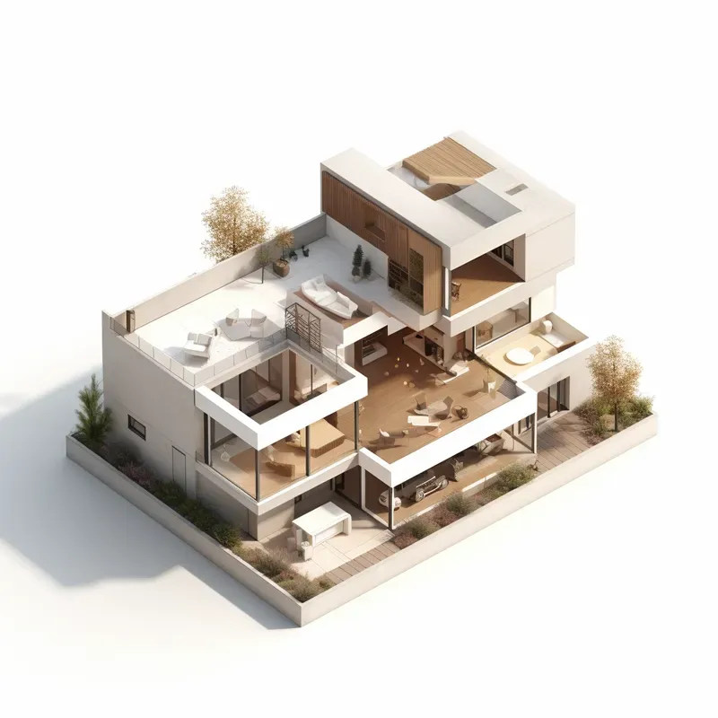 Isometric Building Models Midjourney Prompt | PromptBase