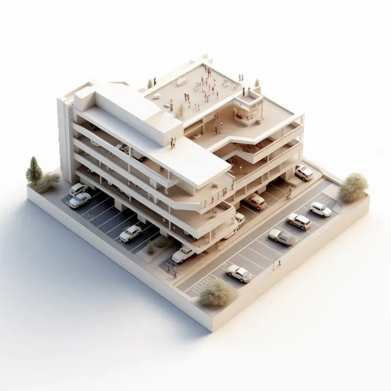 Isometric Building Models Midjourney Prompt | PromptBase