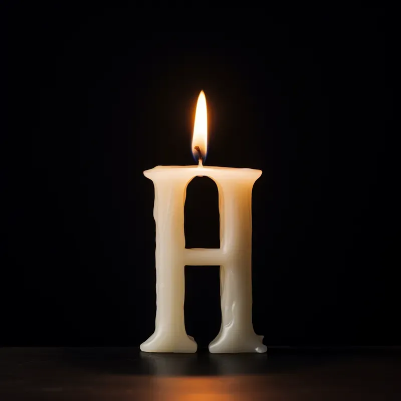 Candle Letters Midjourney Prompt | PromptBase