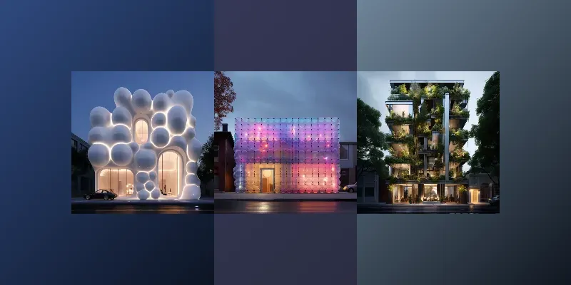 Architectural Facades Midjourney Prompt | PromptBase