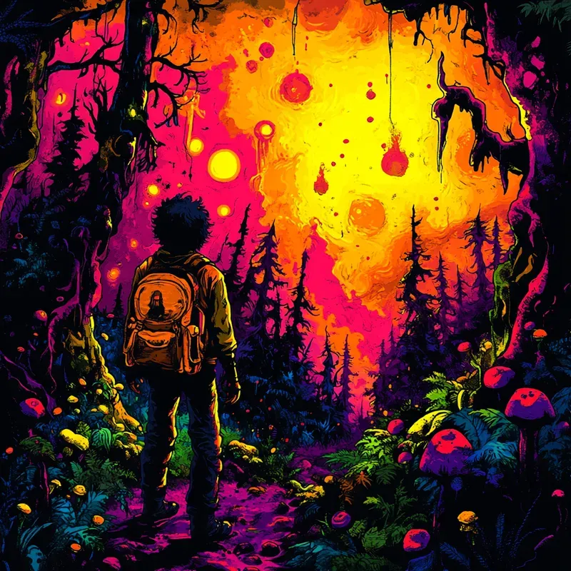 Psychedelic Adventures Posters Midjourney Prompt | PromptBase