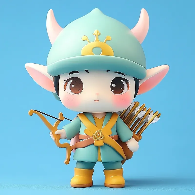Cute Epic Characters In 3D Style Midjourney Prompt | PromptBase