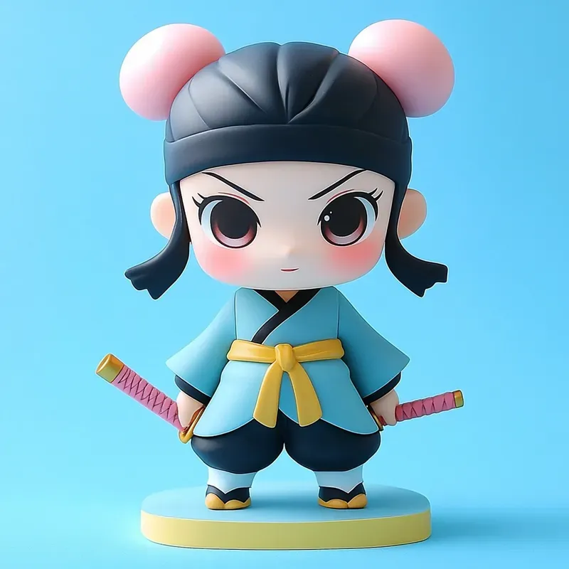 Cute Epic Characters In 3D Style Midjourney Prompt | PromptBase