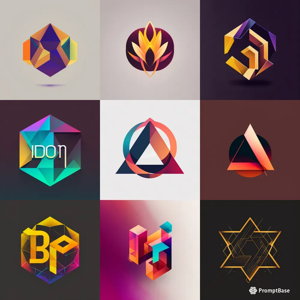 Entwined Circle Logos Midjourney Prompt | PromptBase