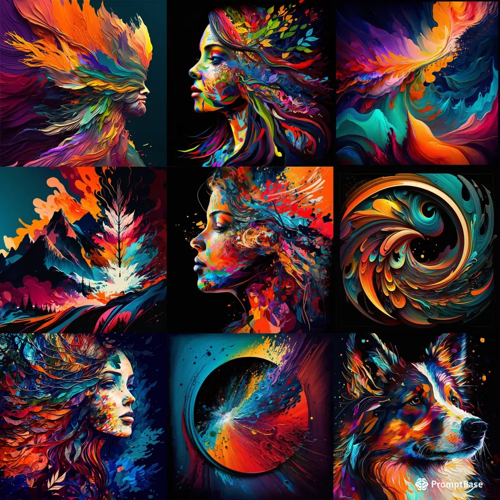 Psychedelic Acrylic Art Midjourney Prompt | PromptBase