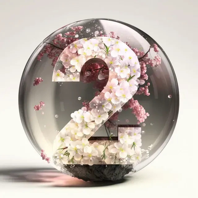 Crystal 3D Numbers Midjourney Prompt | PromptBase