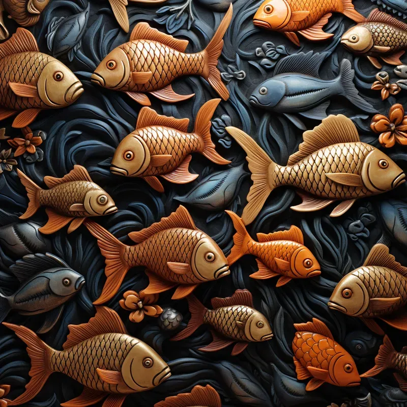 3D Embossed Leather Wallpapers Midjourney Prompt | PromptBase