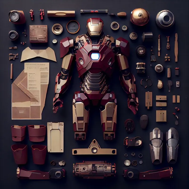 Beautiful Knolling Displays Midjourney Prompt | PromptBase