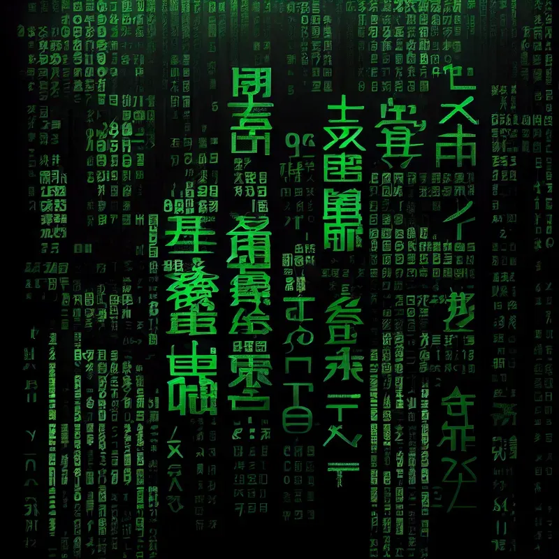 Matrix Code Theme Wallpapers Midjourney Prompt | PromptBase