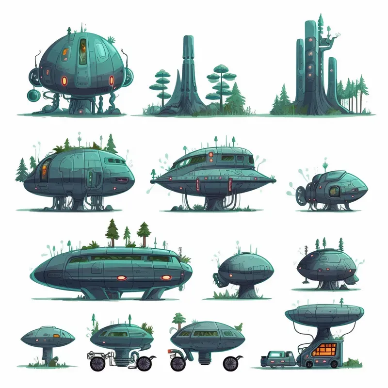 Retro 2D Assets Sheets Midjourney Prompt | PromptBase