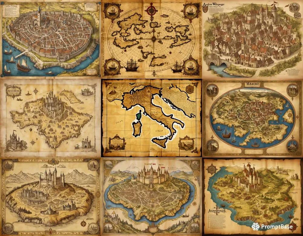 Fantasy Maps Stable Diffusion Prompt | PromptBase