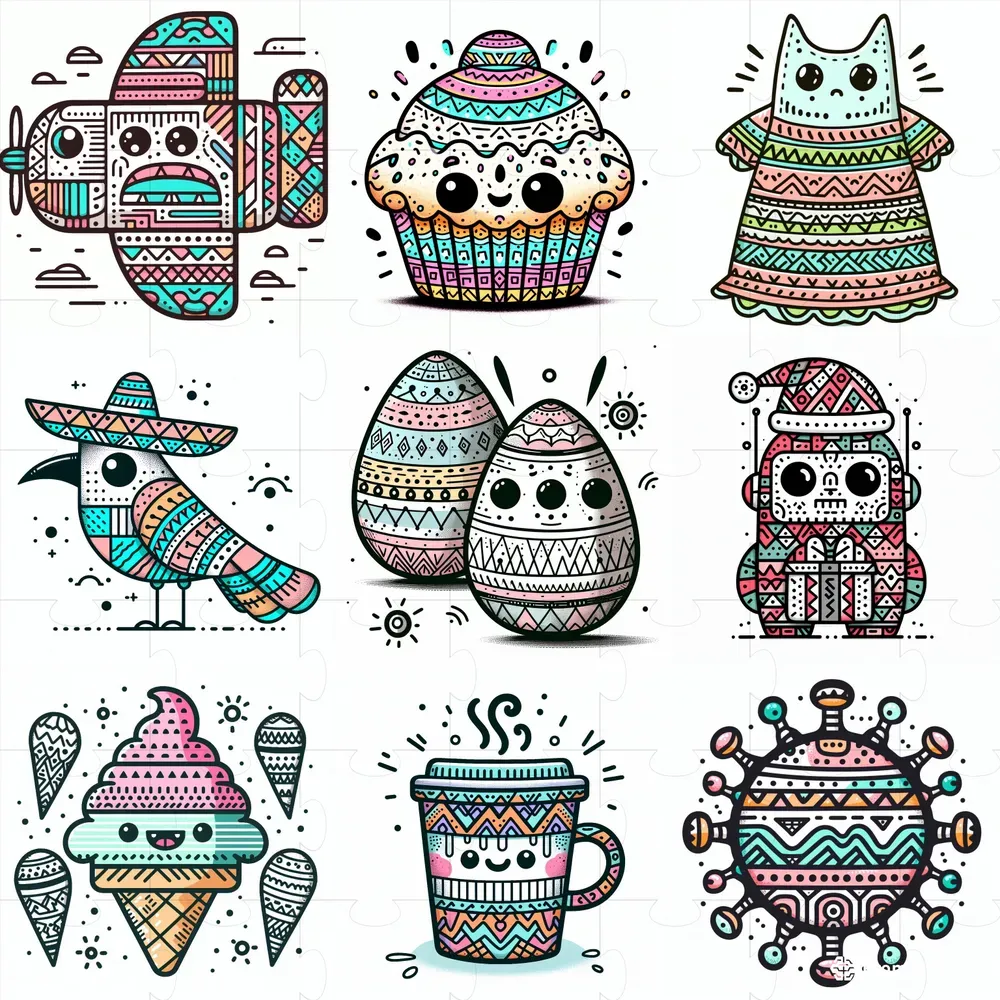 Lineal Doodle Icons DALL·E Prompt | PromptBase