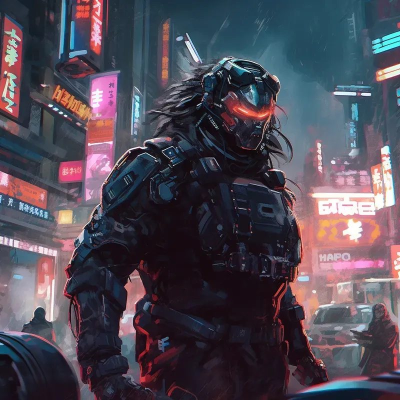 Cyberpunk Comics Art Midjourney Prompt | PromptBase