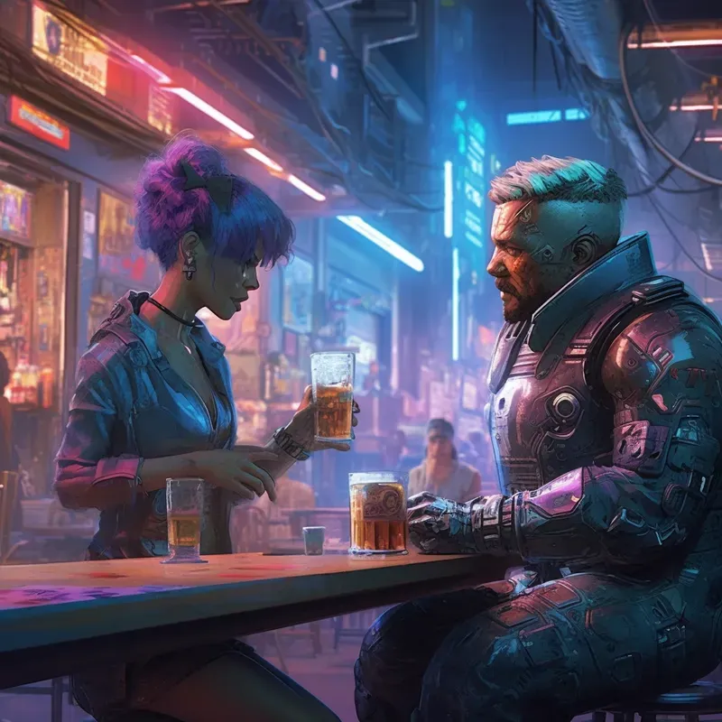 Cyberpunk Comics Art Midjourney Prompt | PromptBase