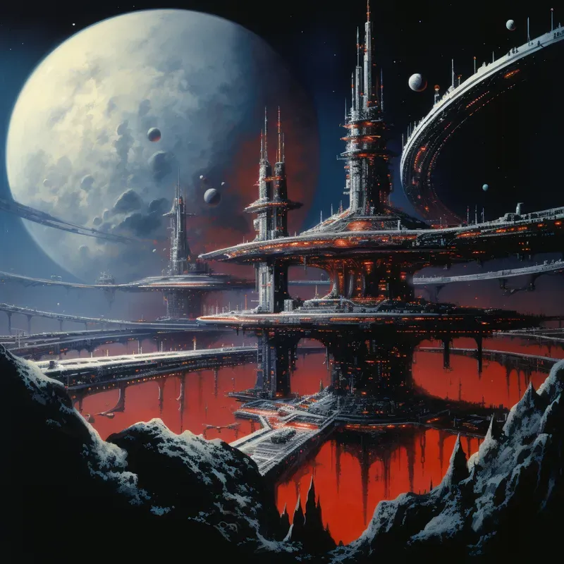 Dark Science Fiction Comic Illustrations Midjourney Prompt | PromptBase