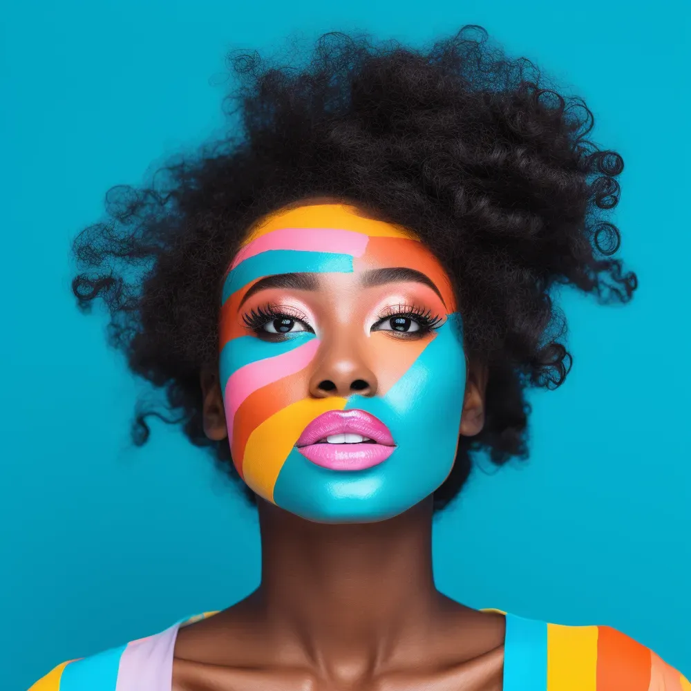 Colorful Studio Photos Of People Midjourney Prompt | PromptBase