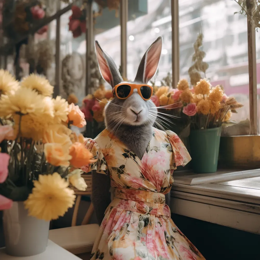 Funny Fashion Animals Shots Midjourney Prompt | PromptBase