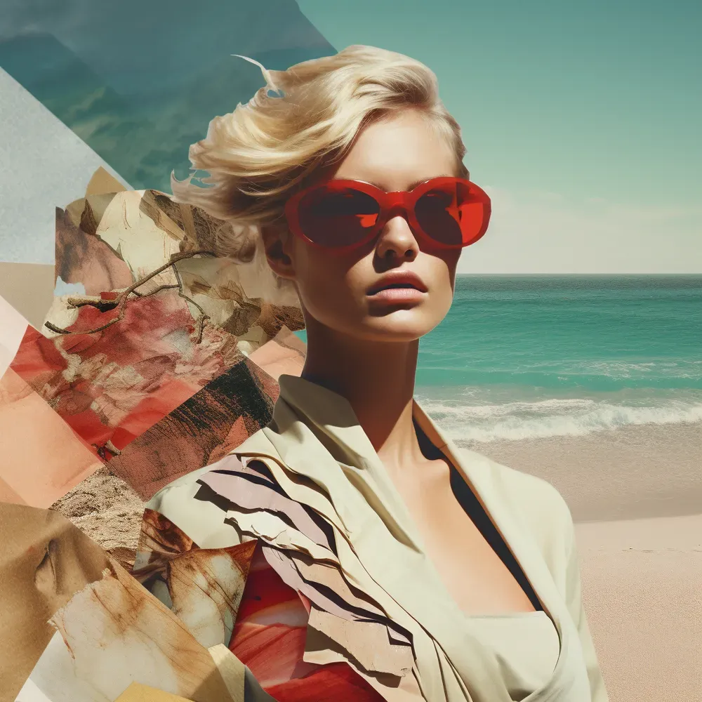 Soft Fashion Collages Midjourney Prompt | PromptBase