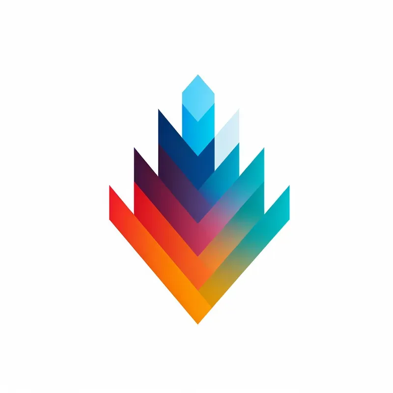 Stylish Colorful Geometric Logos Midjourney Prompt | PromptBase