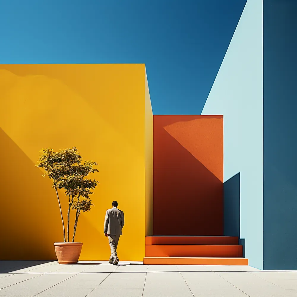 Colorful Stylish Minimalist Shots Midjourney Prompt | PromptBase