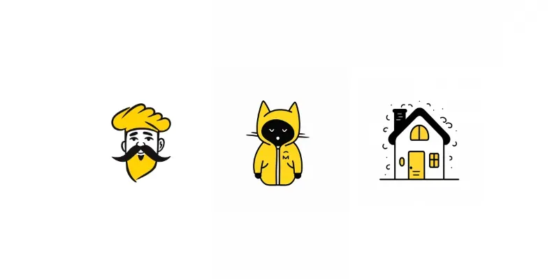 Bizarre Doodle Logos Midjourney Prompt | PromptBase