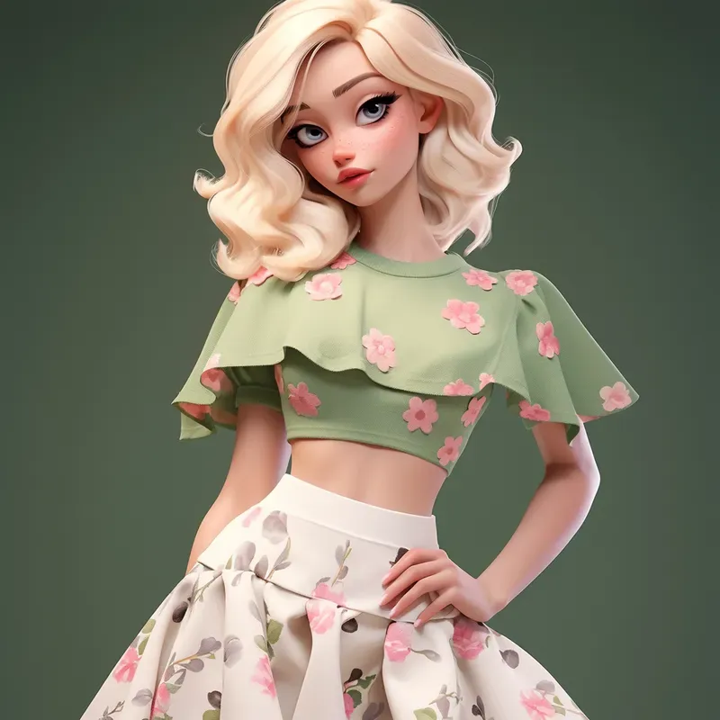 Alluring Pinup Girls Illustrations Midjourney Prompt | PromptBase