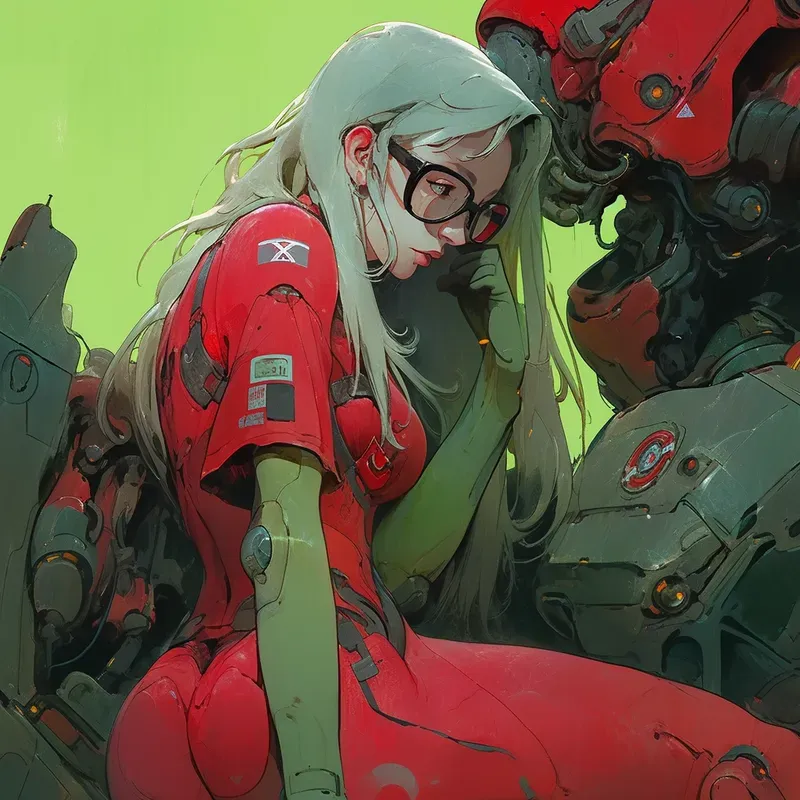 90s Mecha Anime Comic Art Midjourney Prompt | PromptBase