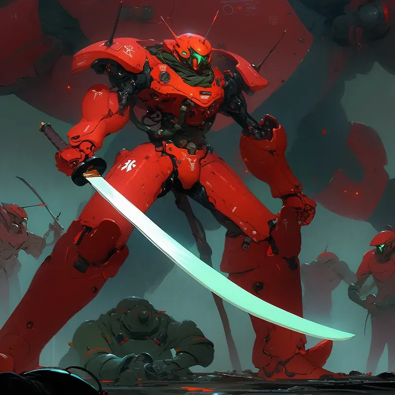 90s Mecha Anime Comic Art Midjourney Prompt | PromptBase