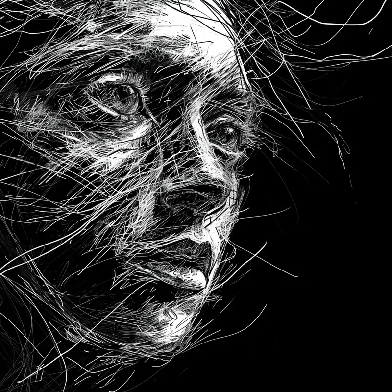 Expressionism Line Art Midjourney Prompt | PromptBase